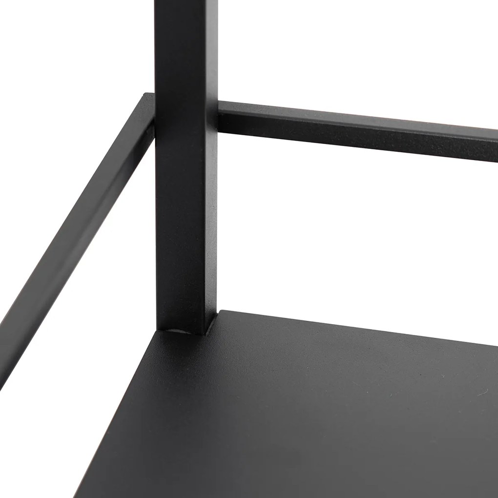 Chytrá průmyslová stojací lampa černá vč. Wifi G95 - Cage Rack