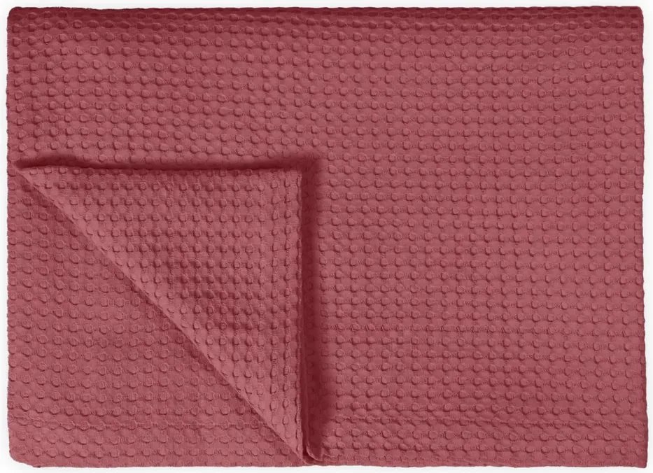 Vandyck Luxusní přehoz na postel Home Piqué waffle Wild rose - 160x250 cm