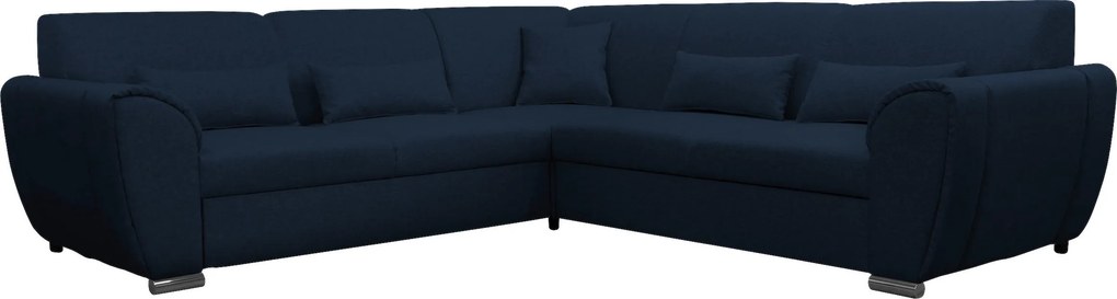 XXXLutz ROHOVÁ SEDAČKA, textil, tmavě modrá Livetastic - Sedací soupravy - 001574004209