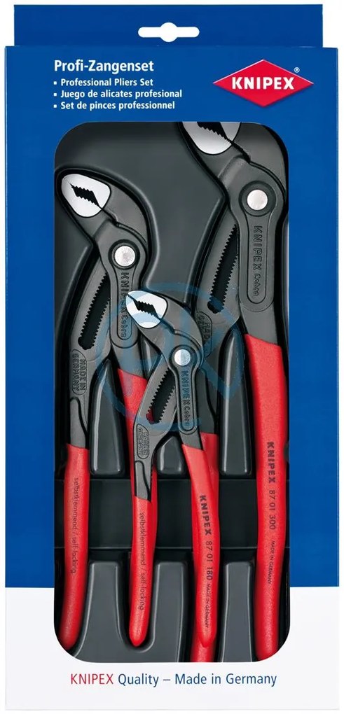 KNIPEX Sada kleští Cobra 180, 250, 300 mm