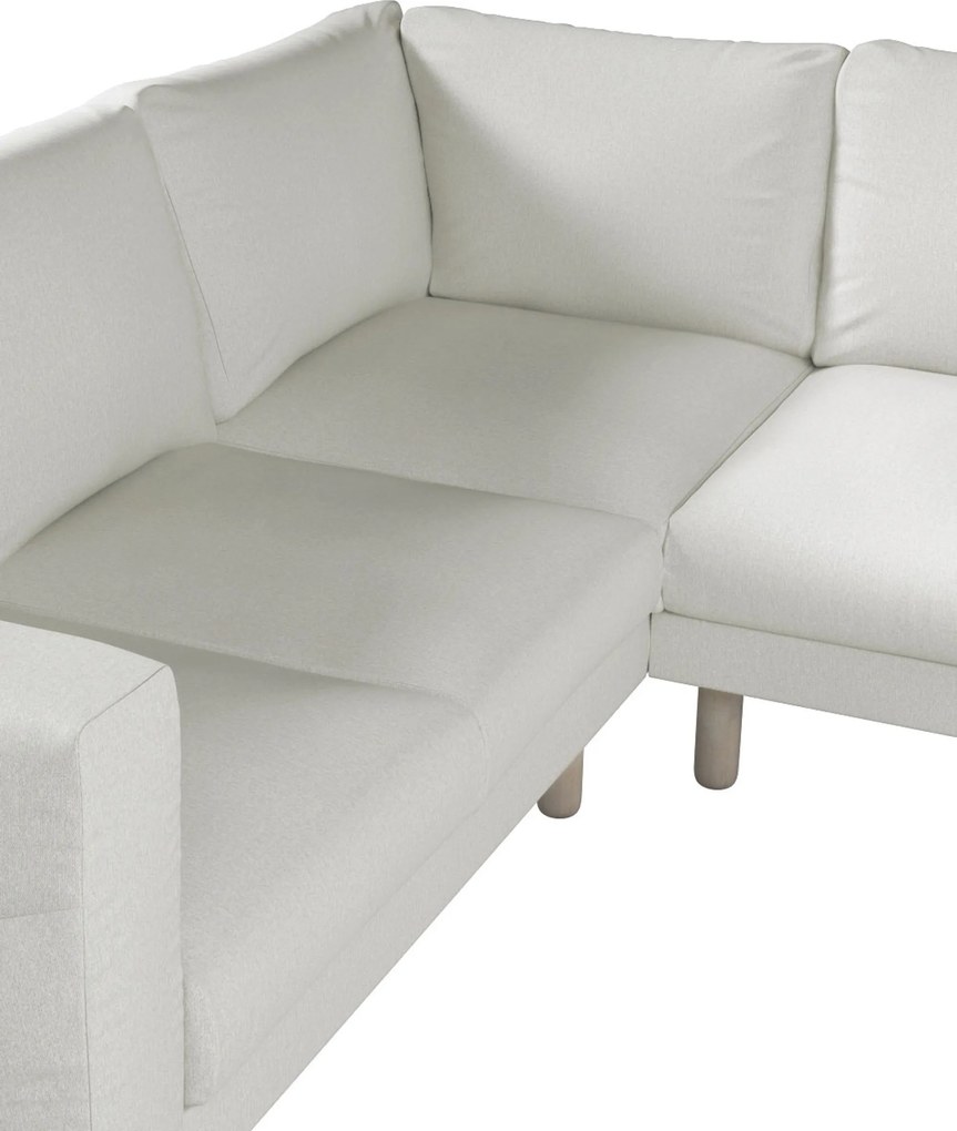 Potah na pohovku IKEA Norsborg rohová 4-místná barva krémová látka pletený vzor