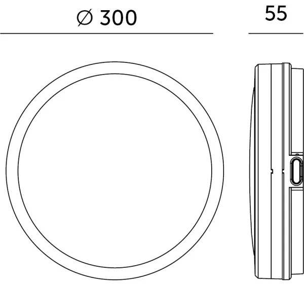 LED Koupelnové stropní svítidlo NAIROS LED/18W/230V 3000/4000/6500K IP65 bílá