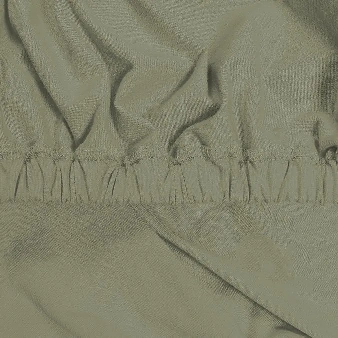 Jersey prostěradlo tmavé khaki na výšku matrace do 20 cm Velikost: 120 x 200