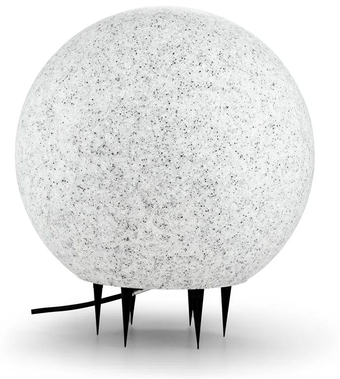 Shinestone XL, zahradní svítidlo, kulovité, 50 cm, vzhled kamene