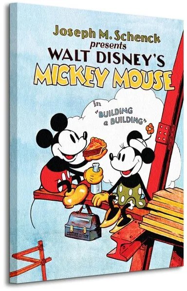 Art Group Obraz na plátně Disney Mickey Mouse (Building A Building) 60x80cm