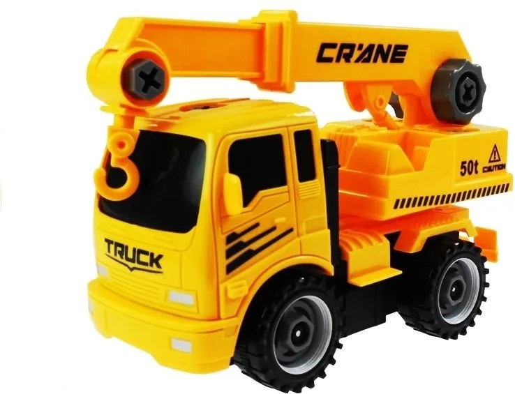 LEAN Toys Sada vozidel na šroubování – betonová míchačka a sklápěč
