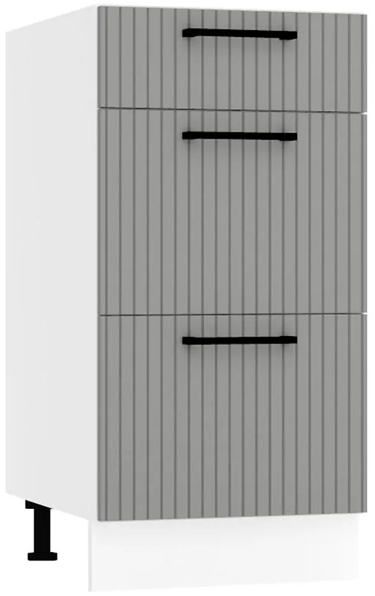 Kuchyňská skříňka Kate d40s/3 šedá mat