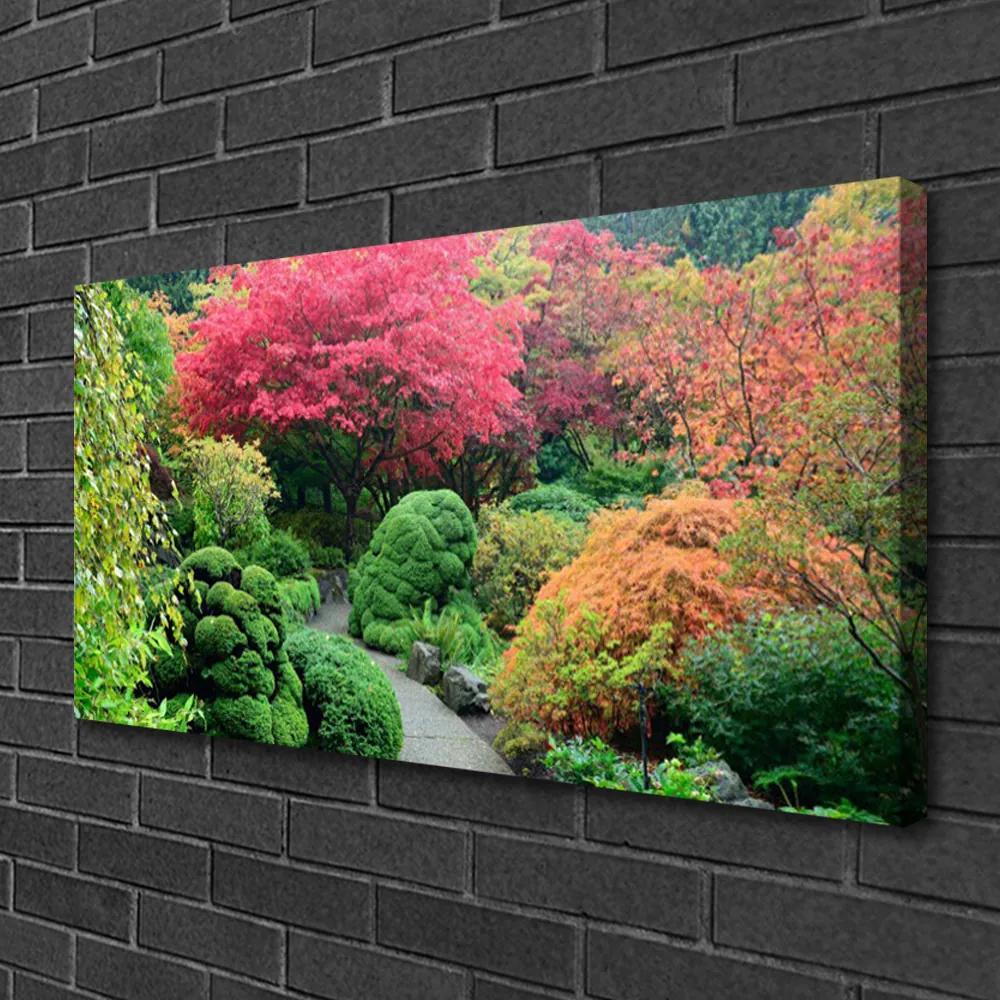 Obraz na plátně Zahrada Květina Strom Příroda 140x70 cm