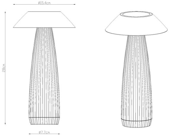 Globo 21021B - LED Stm. nab. dot. stolní lampa ILLUMI LED/1W/3,7V 3000K černá