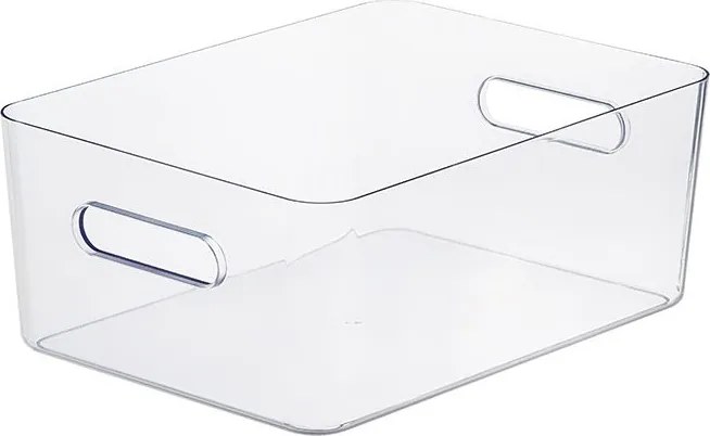 Smartstore COMPACT Úložný box L, 41 × 28,7 × 15,5 cm, 15,4 l, transparentní