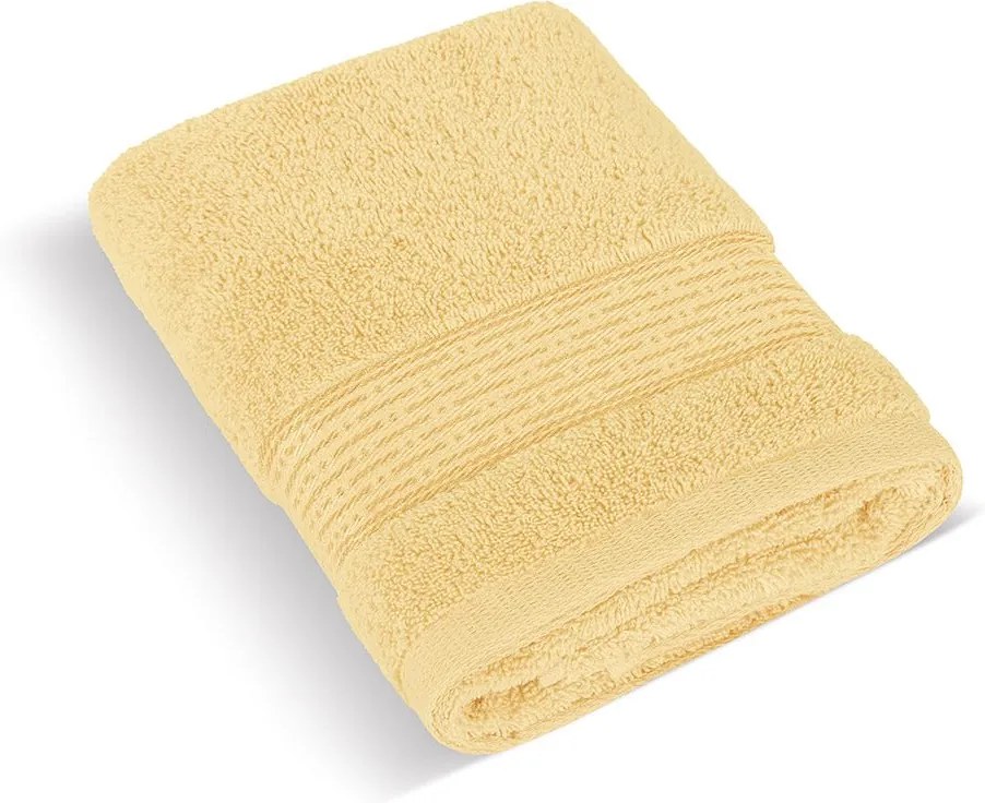 Froté ručník 50x100 cm - Proužek světle žlutá