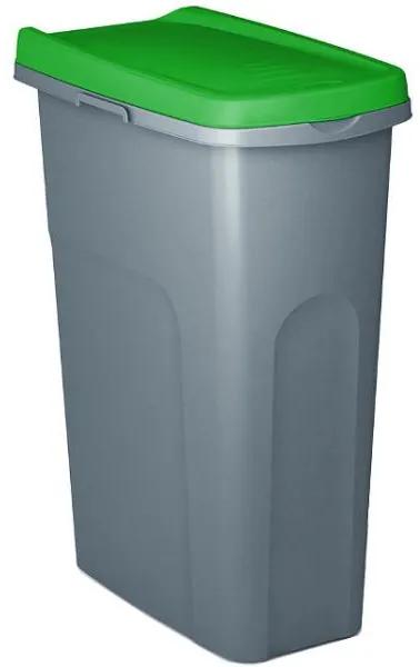 Odpadkový koš Stefanplast HOME ECO SYSTEM 40 L zelené víko