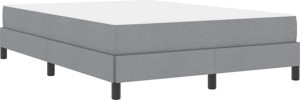 Postel s boxspringem Světle šedá 160 x 200 cm textil 3398500
