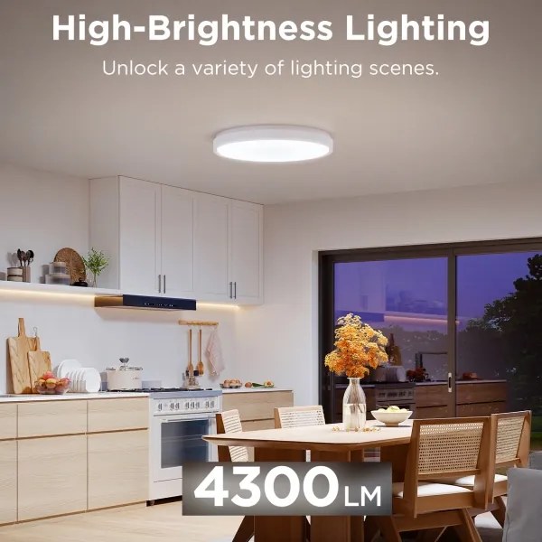 Govee - LED RGBIC Stmívatelné stropní svítidlo LED/49W/230V 2700-6500K Wi-Fi