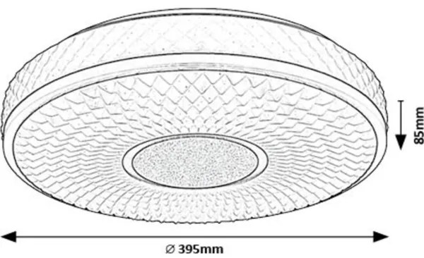 Rabalux 71137 - LED Stropní svítidlo SEDONA LED/24W/230V 4000K pr. 39 cm