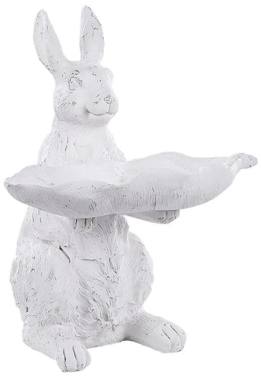 Zahradní socha zajíc bíly KAMO