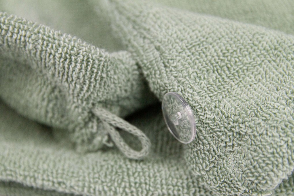 Bavlněný froté turban do sauny a wellness Comfort olivový