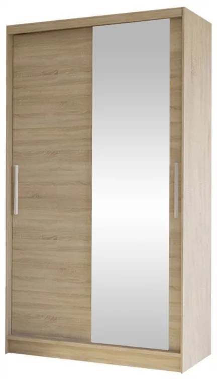 Zrcadlová šatní skříň Kamabi VI, Barva: sonoma