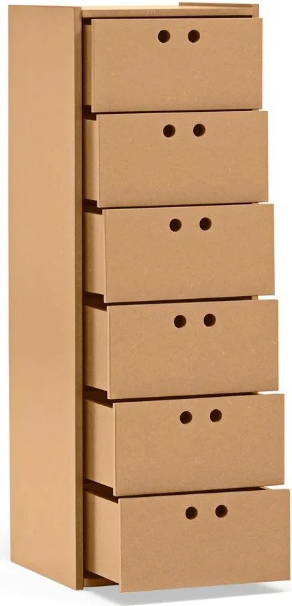 Skříňka v přírodní barvě 40x118x40 cm Wally – Teulat
