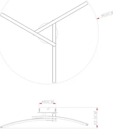 Globo 67098-18 - LED Přisazený lustr TANSY 3xLED/6W/230V