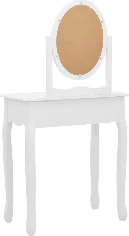 vidaXL Toaletní stolek se stoličkou 65x36x128 cm pavlovnia MDF [289330] Barva: Růžová