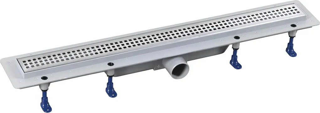 Polysan Sapho, INDY sprchový kanálek s nerezovým roštem, superflow, DN50, 810x122x65 mm