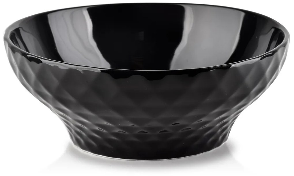 Porcelánová miska DIAMENT BLACK 17,5 x 7 cm černá