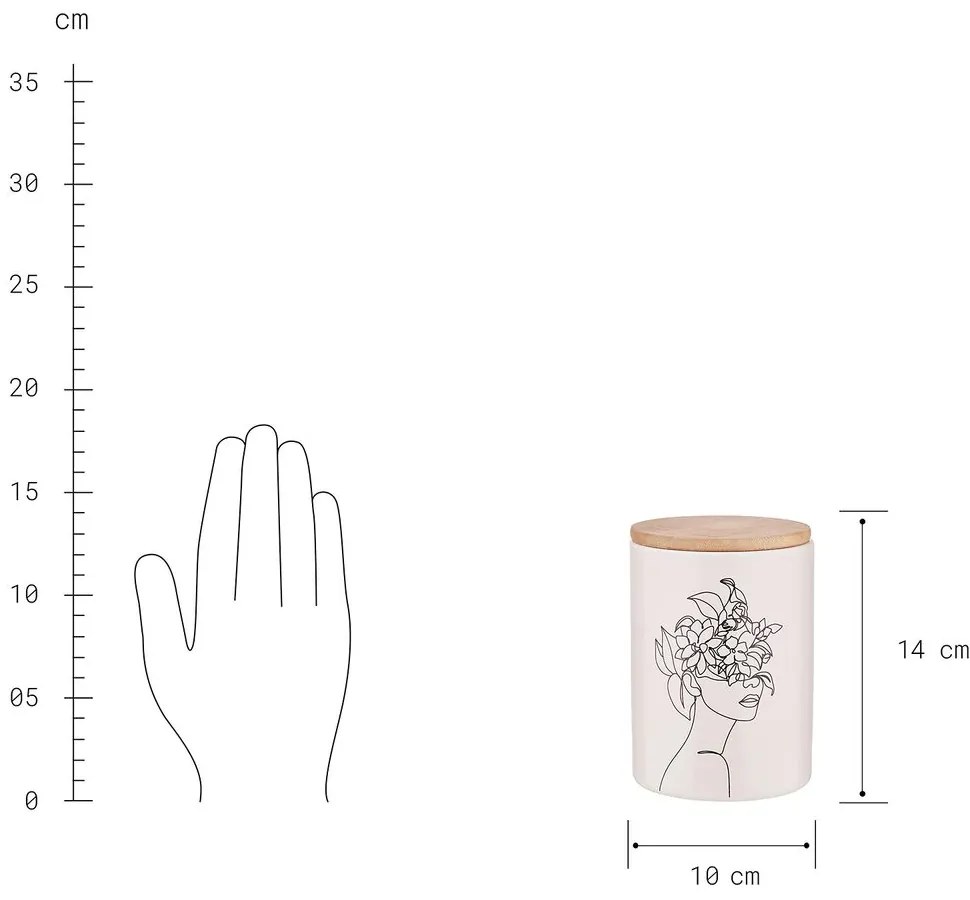 QUEEN IT Dóza "Line Art" 700 ml
