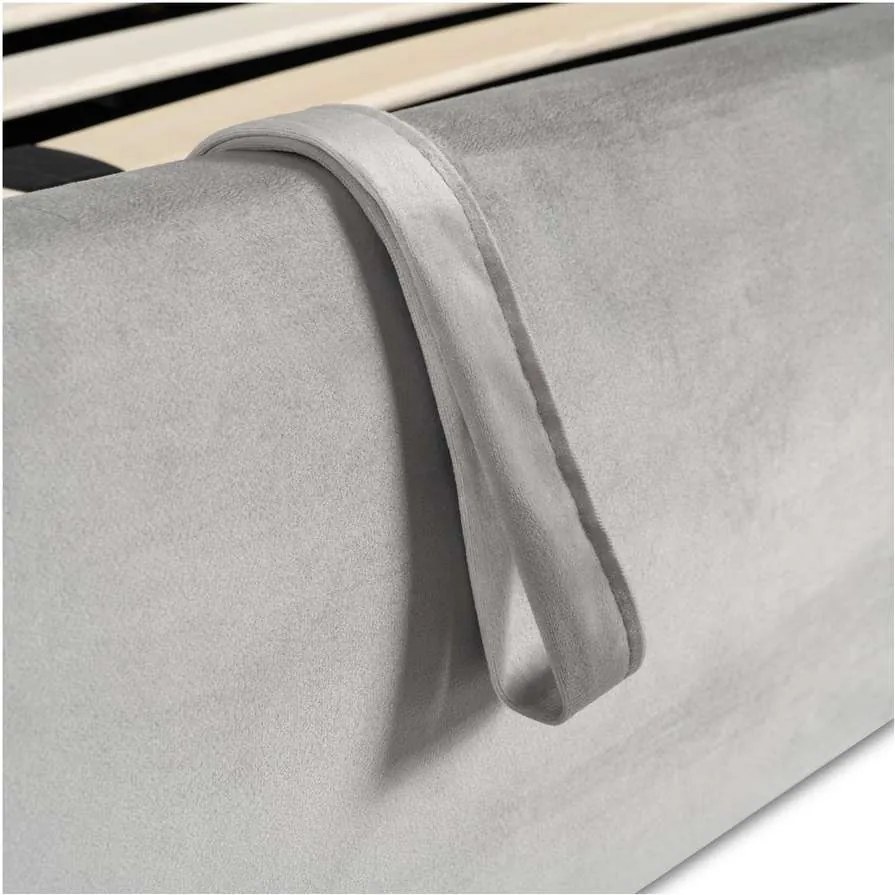 Postel Rokeda Velvet 160 x 200 cm, šedá