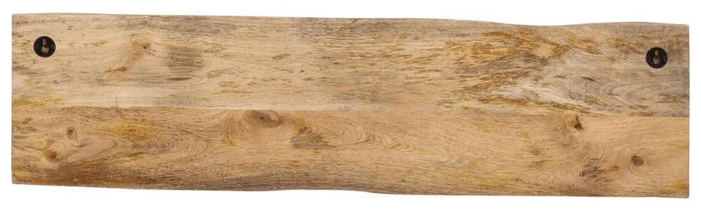 Nástěnný věšák se 4 háčky masivní mangovníkové dřevo