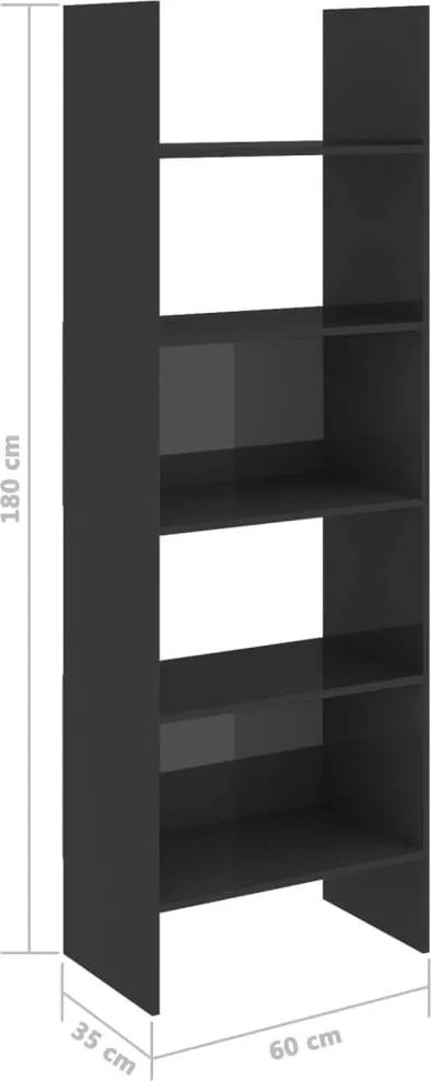 vidaXL Knihovna 60 x 35 x 180 cm dřevotříska [803415] Barva: bílá a dub sonoma