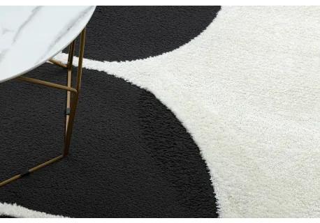 Moderní koberec MODE 8598 geometrická krémová / černá velikost 200x290 cm | krásné koberce cz