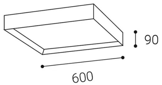 LED2 - LED Stropní svítidlo MILO LED/60W/230V bílá 3000/4000K
