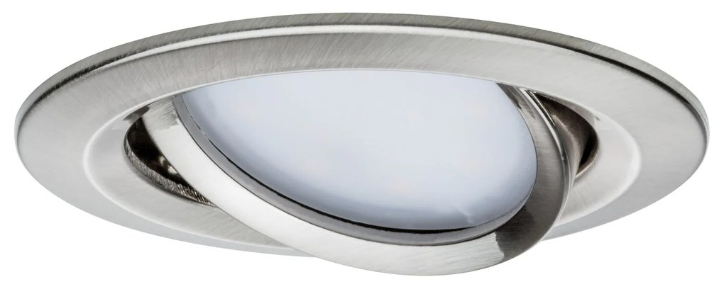 Paulmann 92961 ZigBee LED Nova Plus Coin, zapuštěná bodovka 1x6.5W se změnou teploty světla, kartáčovaný hliník