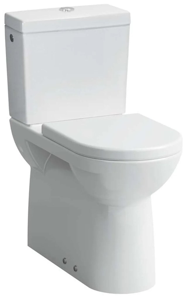 Laufen Pro - WC kombi mísa, zadní/spodní odpad, boční přívod vody, matná bílá H8249557572311