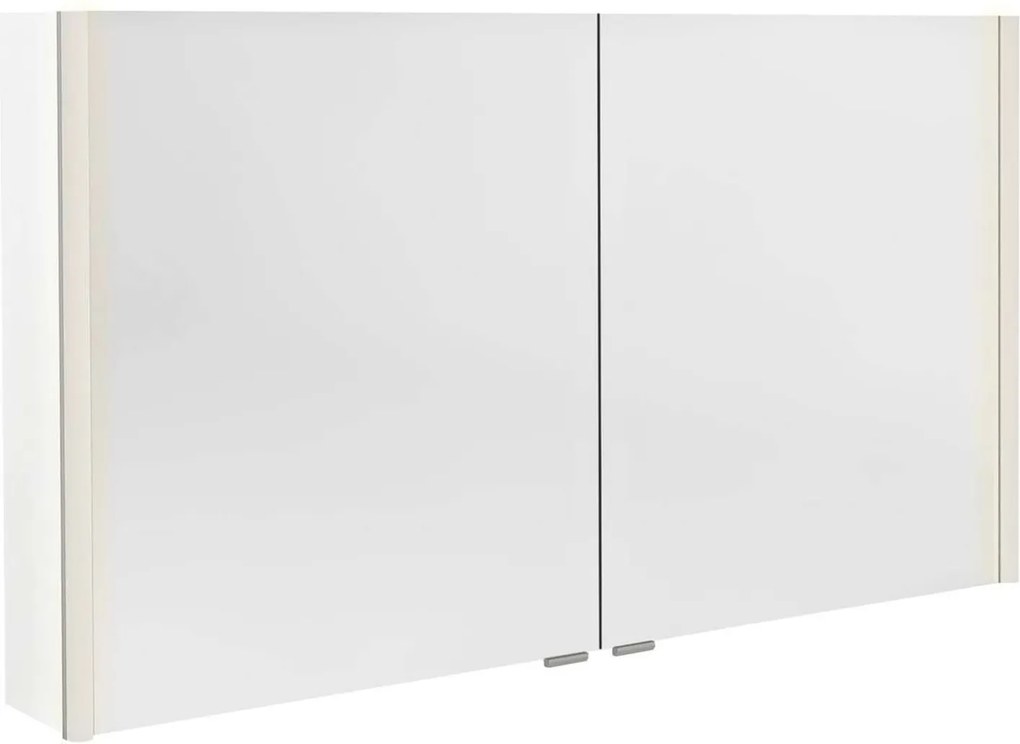 Sapho Alix - Zrcadlová skříňka s LED osvětlením 126x70x18 cm, 2x dvířka, bílá AX126-0030