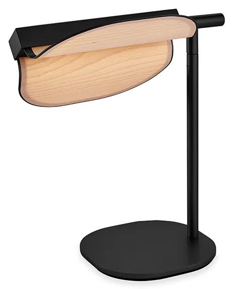 Polohovatelná lampička ve tvaru listu Omma Table 1  Polohovatelná lampička ve tvaru listu Omma Table 1 Barva svítidla: Matná černá, Dekor: Přírodní…