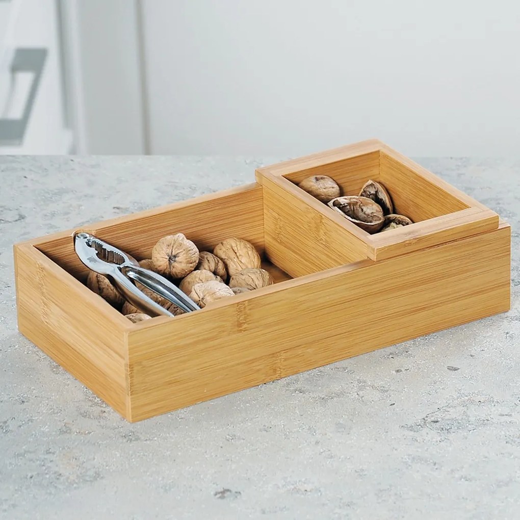Dřevěný box na ořechy s louskáčkem Nut, 30x16x7,5 cm