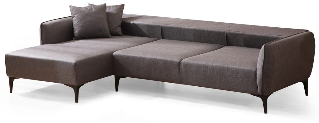 Atelier del Sofa Rohová sedací souprava Belissimo Left - Dark Grey, Tmavá Šedá