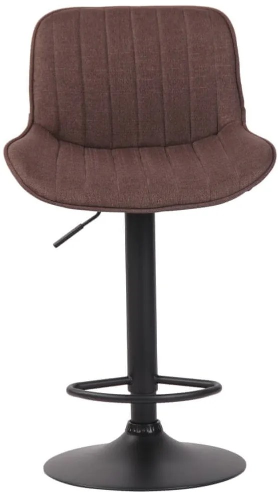 Bhm germany Barová židle Lentini, textil, černá / hnědá