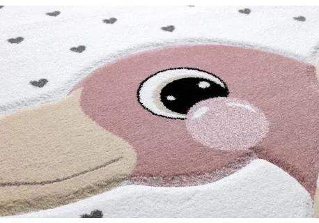 koberec PETIT PLAMEŇÁCI, SRDCE, krémový velikost 140x190 cm | krásné koberce cz