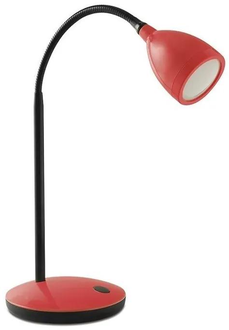 Stolní lampa GTV LED DANTE červená