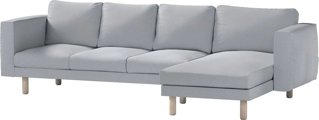 Potah na pohovku IKEA Norsborg 4-místná se šezlongem barva šedá látka pletený vzor