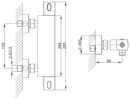Sapho - Sprchová termostatická baterie MIXONA lesklý chrom