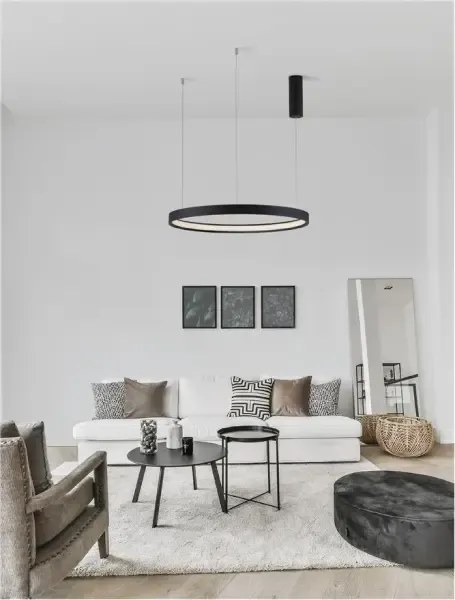 LED lustr Perrine 60 černé