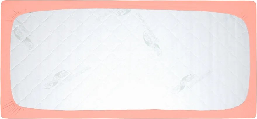 Jersey prostěradlo světle lososové na výšku matrace do 20 cm Velikost: 180 x 200