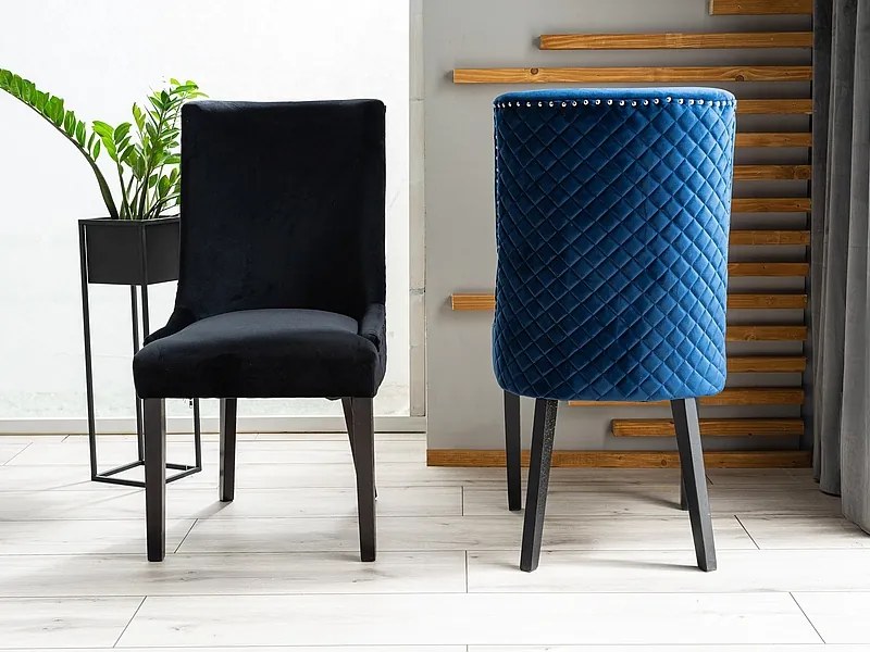 Jídelní židle Lelah (námořnická modrá + černá). 1050399