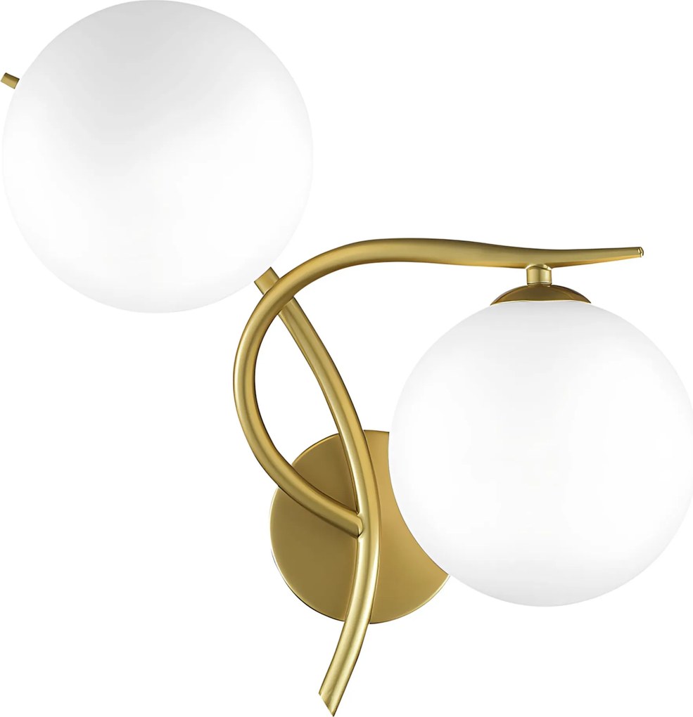 Toolight Rea, Nástěnné svítidlo LED G132-2W Gold, OSW-02606