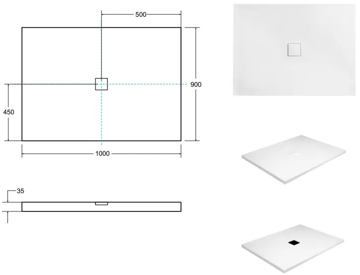 NOX ULTRASLIM sprchová vanička Rozměr vaničky: 110x90cm