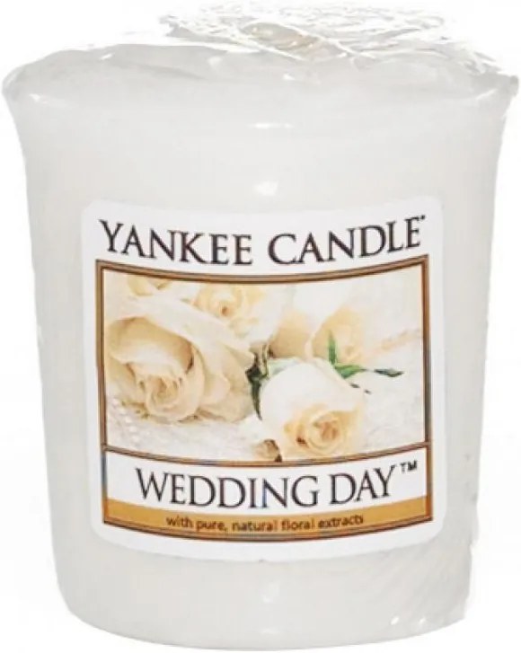 Yankee Candle Votivní svíčka Yankee Candle - Wedding Day, bílá barva, vosk